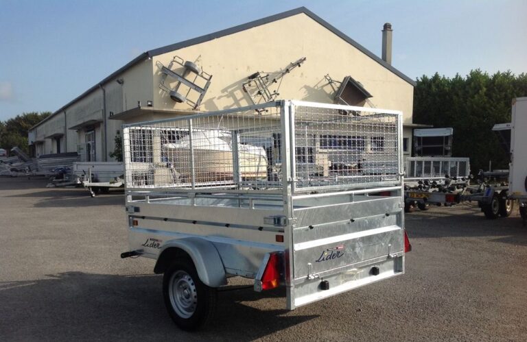 Remorque lider robuste 4 freinée – ptac 750kg – 200 x 134 cm – 1 essieu ...